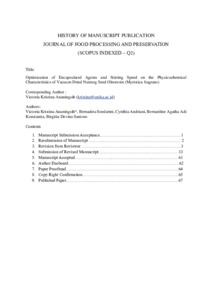 History of manuscript publication JFPP - Unika Repository